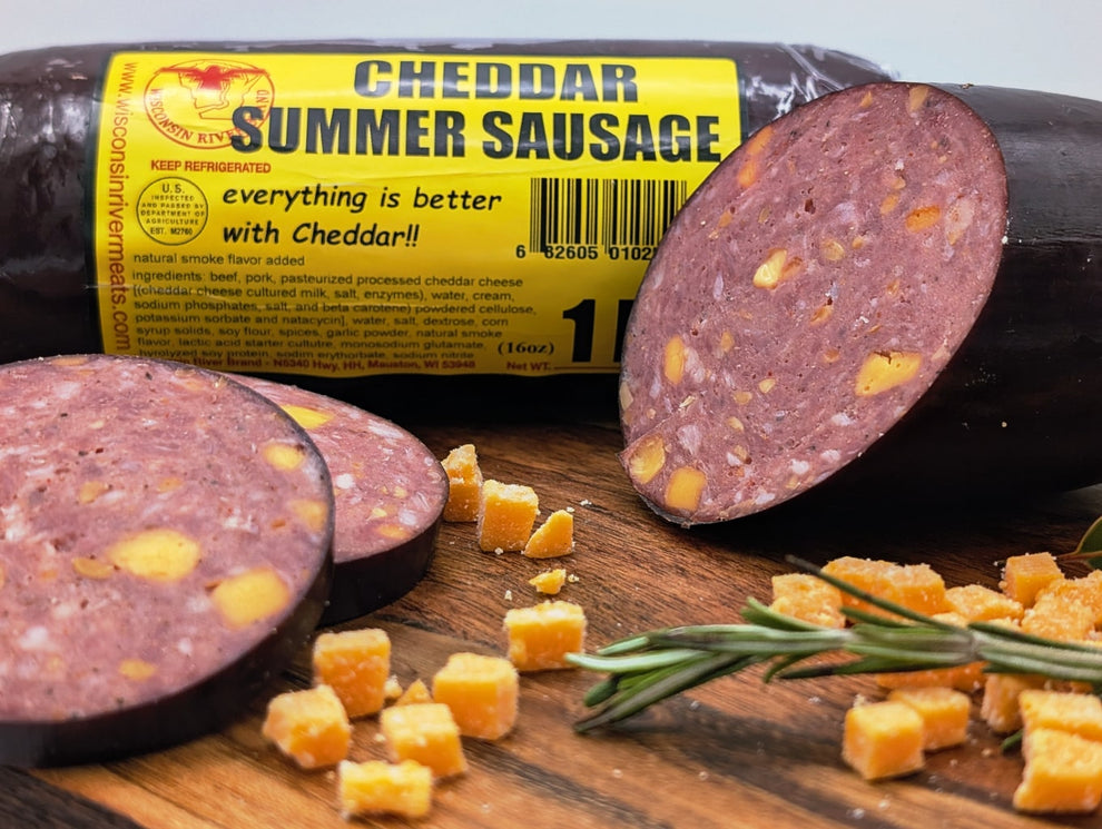 Summer Sausage – Cheddar | Wisconsin River Meats – Wisconsin River Meats
