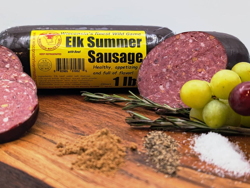 Elk – Summer Sausage 1 lb | Wisconsin River Meats – Wisconsin River Meats