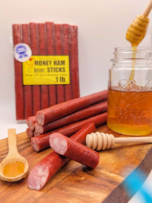 Snack Sticks - Honey Ham 1 lb Pack | Wisconsin River Meats – Wisconsin ...